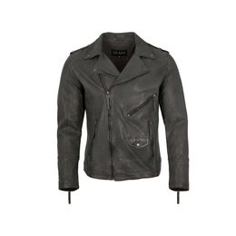 Jilani Bikerlederjacke Lammnappa in Grau | Gr.: 58