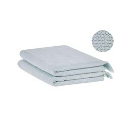 Beliani 2er-Set Handtuch ATIU in Gr&uuml;n | Gr.: onesize