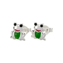 schmuck23 Silber Ohrringe 925 Frosch 0,7 cm x 0,8 cm | Gr.: onesize