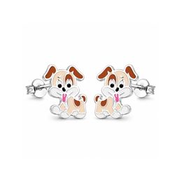 schmuck23 Silber Ohrringe 925 Hund 0,7 cm x 0,8 cm | Gr.: onesize