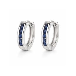 schmuck23 Creolen 925 Silber Zirkonia 0,3 cm x 1,2 cm | Gr.: onesize