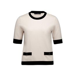 Betty Barclay Strickpullover mit Taschen in Patch Beige/Black | Gr.: 46