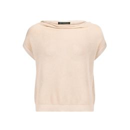 Betty Barclay Lochstrick-Pullover mit Wasserfallausschnitt in Grau | Gr.: 36