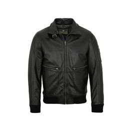 Redpoint Fliegerlederjacke Fellkragen Lammnappa in Schwarz | Gr.: 60