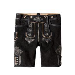 Stockerpoint Lederhose "Beppo 4" in schwarz gespeckt | Gr.: 52