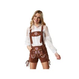TecTake Lederhose Ammersee in braun | Gr.: XXL