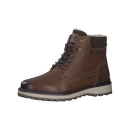 s.Oliver Damen Schn&uuml;rstiefelette "s.Oliver Stiefelette Glattleder", Gr. 43, braun, Glattleder, Schuhe