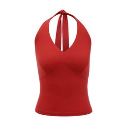Aniston CASUAL Neckholdertop in rot | Gr.: 46