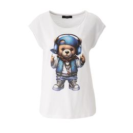 Aniston CASUAL T-Shirt in wei&szlig;-braun-blau-grau-t&uuml;rkis-rot-beige-schwarz | Gr.: 36