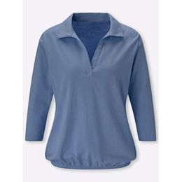 Sieh an! Poloshirt in jeansblau | Gr.: 42