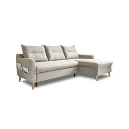 Miuform Ecksofa mit Schlaffunktion Stylish Stan blau Ma&szlig;e (cm): B: 224 H: 90 &raquo; M&ouml;bel Kraft