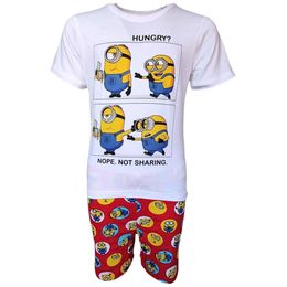 Schlafanzug kurz Minions in Rot | Gr.: 110