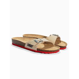Sunbay Pantoletten "Alix" in Beige - 50% | Gr&ouml;&szlig;e 38 | Damen-pantoletten