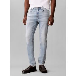 Herren Slim-fit-Jeans "SLIM TAPER"cool metal, Gr. 34, Calvin Klein Jeans, Denim/Jeans, Obermaterial: 98% Baumwolle, 2% Elasthan, Jeans