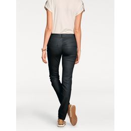 Heine Damen R&ouml;hren-Hose, Schwarz, Gr. 50, Skinny, Material: Baumwolle, vielseitig kombinierbar