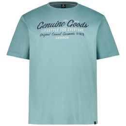 Herren Gro&szlig;e Gr&ouml;&szlig;en | Lerros T-Shirt mit Label-Print Farbe t&uuml;rkis Gr&ouml;&szlig;e: 3XL