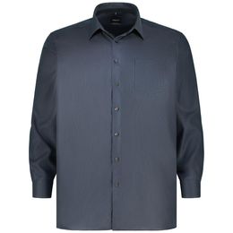 Herren Gro&szlig;e Gr&ouml;&szlig;en | Venti Businesshemd mit Allover-Muster Farbe schwarz Gr&ouml;&szlig;e: 54