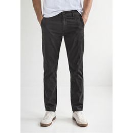 Street One MEN Herren Chinohoseiron grau, Gr. 36, unifarben, Web, 98% Baumwolle, 2% Elasthan, Hosen, mit Elastikbund
