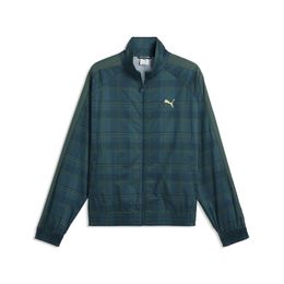 Puma Herren Trainingsjacke "T7 Relaxed Tartan Trainingsjacke Herren"midnight petrol blau, Gr. L, Obermaterial: 100% Baumwolle. Einsatz: 100%