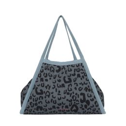 Damen Shopper "Ini Shopper Leo", Fritzi aus Preussen, grau, 100% Polyamid, Taschen, mit Leo-Print