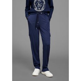 Kangaroos Damen Wirkhosemarine, Gr. 44, Jersey, Obermaterial: 65% Polyester, 30% Viskose, 5% Elasthan, Hosen, bequeme Passform, aus elastischem