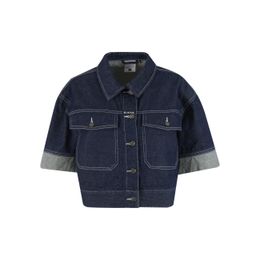 Karl Kani Damen Jeansjacke "Karl Kani Retro Denim Shirt"rinsed denim, Gr. S, mehrfarbig, 100% Baumwolle, Jacken