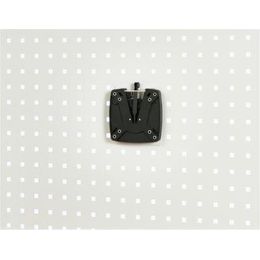 Rau Flachbildschirmhalter, VESA MIS-D 75/100, f&uuml;r Lochplatte, 25 kg Traglast, Stahl, B 130 x T 25 x H 130 mm, lichtgRau