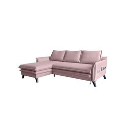 Miuform Ecksofa mit Schlaffunktion Charming Charlie rosa/pink Ma&szlig;e (cm): B: 228 H: 90 &raquo; H&ouml;ffner