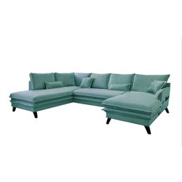 Miuform Wohnlandschaft mit Schlaffunktion Charming Charlie blau Ma&szlig;e (cm): B: 302 H: 90 &raquo; H&ouml;ffner