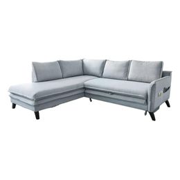 Miuform Ecksofa mit Schlaffunktion Charming Charlie grau Ma&szlig;e (cm): B: 234 H: 90 &raquo; H&ouml;ffner