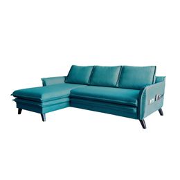 Miuform Ecksofa mit Schlaffunktion Charming Charlie t&uuml;rkis/petrol Ma&szlig;e (cm): B: 228 H: 90 &raquo; H&ouml;ffner