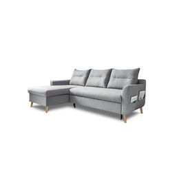 Miuform Ecksofa mit Schlaffunktion Stylish Stan grau Ma&szlig;e (cm): B: 224 H: 90 &raquo; H&ouml;ffner