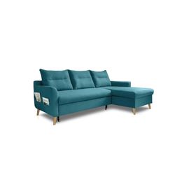 Miuform Ecksofa mit Schlaffunktion Stylish Stan t&uuml;rkis/petrol Ma&szlig;e (cm): B: 224 H: 90 &raquo; H&ouml;ffner