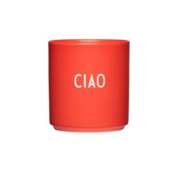 Design Letters Becher orange Porzellan Ma&szlig;e (cm): H: 8,5 &Oslash;: 8 &raquo; H&ouml;ffner