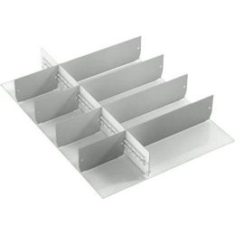 treston Schubladen-Unterteiler TWIN 3 ESD, passend f&uuml;r die 100 mm hohen Schubladen der TWIN Werkzeugwagen, 1 x L&auml;ngsteiler/8 x Querteiler, Stahl