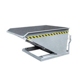 Eichinger-Industrie Kippbeh&auml;lter, niedrige Bauh&ouml;he, 400 l, bis 1500 kg, Scheren-Kipp-Mechanismus, Stahl, feuerverzinkt