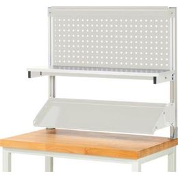 Rau System-Aufbau Komplettset, B 1000 x T 350 x H 900 mm, bis 30 kg je Element, Stahlblech, lichtgRau