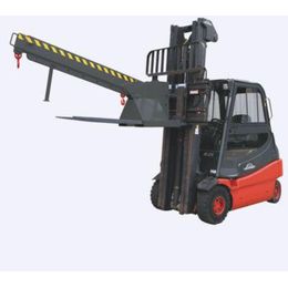 Eichinger-Industrie Teleskoplader f&uuml;r Stapler, 7-stufig teleskopier-/h&ouml;henverstellbar, 950-5000 kg, 2 Wirbellasthaken und Standfu&szlig;, Stahl, anthrazitgrau RAL 7016