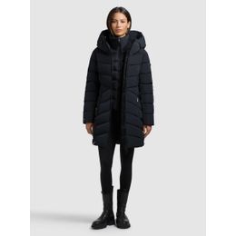 Khujo Damen Steppmantel "DIER 2IN1 (EINSATZ HERAUSNEHMBAR)"port blau, Gr. L, unifarben, 100% Polyester, M&auml;ntel