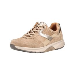 Gabor Damen Sneaker "Gabor Sneaker Veloursleder", Gr. 37,5sand, Veloursleder, Schuhe