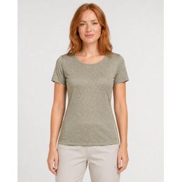 DEPROC Active Damen Laufshirt "KITIMAT Motion"sand, Gr. 42, Jersey, 94% Polyester. 6% Elasthan, Shirts, Funktionsshirt in Melangeoptik