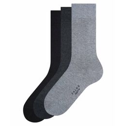 Falke Happy Box Uni 3-Pack Herren Gr&ouml;&szlig;e 43/46 grau / schwarz