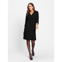 Heine Damen Stretchkleid, Schwarz, Gr. 48, Etuikleider, Material: Polyester