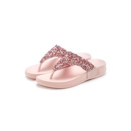 Vivance Badezehentrenner 'Flip Flop, Badelatsche, Badeschuhe, Pantolette, Zehentrenner,' pink Gr. 39 f&uuml;r Damen. Mit Glitzerdetails