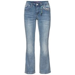 Damen Bootcut-Jeans, Blau, Gr. 21, sheego by Joe Browns, Bootcut, Material: Baumwolle