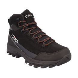 CMP Herren Outdoorschuh "MYZAR MID TREKKING SHOES WP", Gr. 42nero, ferrari, Leder, Schuhe, mit profiliertem Laufsohlenprofil, mit Gummilaufsohle, mit