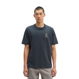 Marc O'Polo MARC O'POLO Herren T-Shirt "mit gro&szlig;em R&uuml;ckenprint"peppercorn grau, Basic, Gr. M, unifarben, Obermaterial: 100% Baumwolle, Shirts