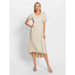 Heine Damen Sommerkleid, Braun, Gr. 38, Einfarbige Kleider, Material: Baumwolle