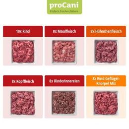ProCani BARF-Paket pur Rind und Gefl&uuml;gel Sort. 50x500 g