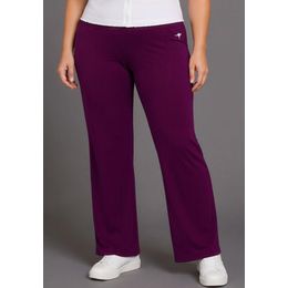 Kangaroos Damen Jazzpantslila, Gr. 54, Jersey, Obermaterial: 95% Baumwolle, 5% Elasthan, Hosen, mit Logodruck, in elastischer Jersey-Qualit&auml;t